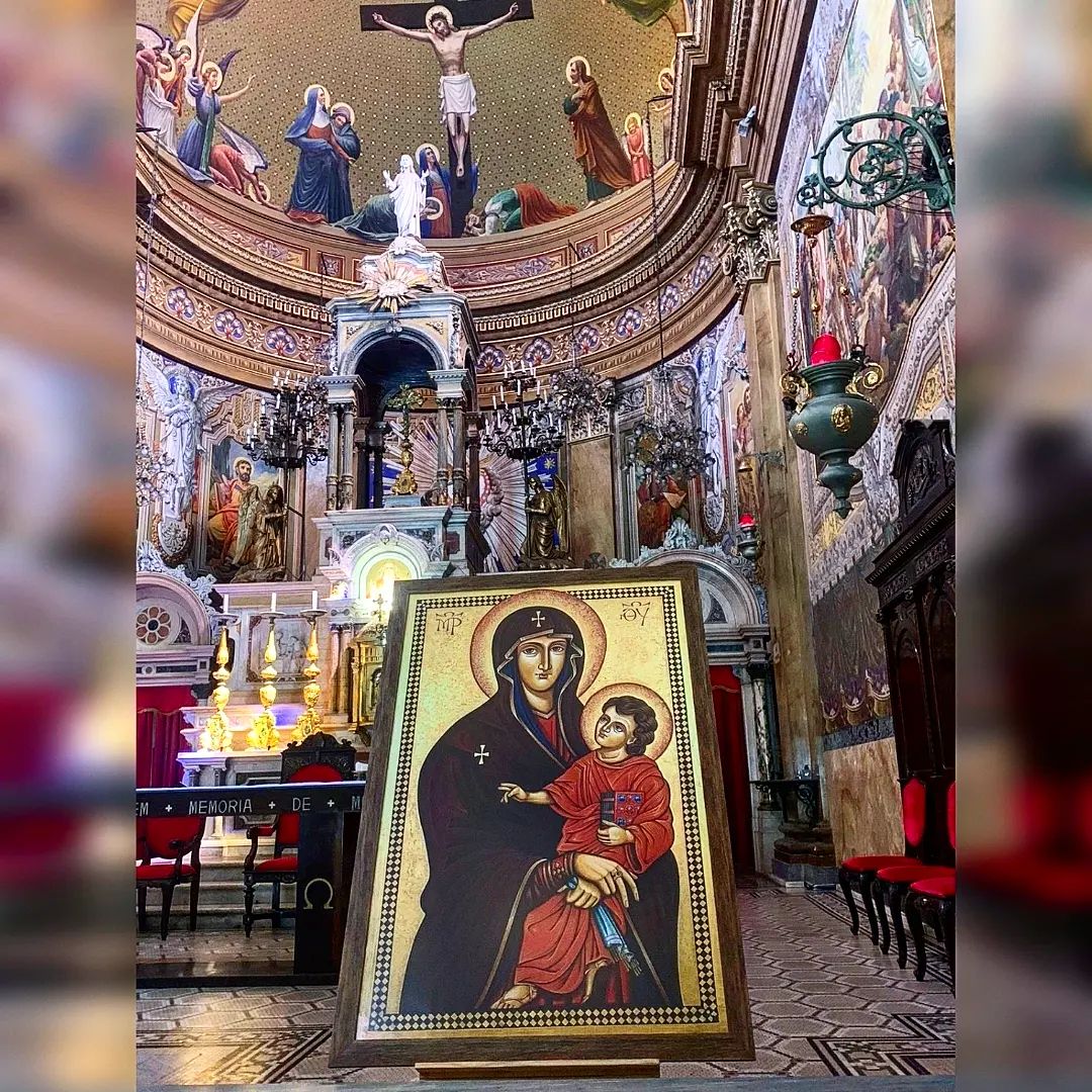Símbolos da JMJ no Santuário – Paróquia Sagrado Coração de Jesus – SP