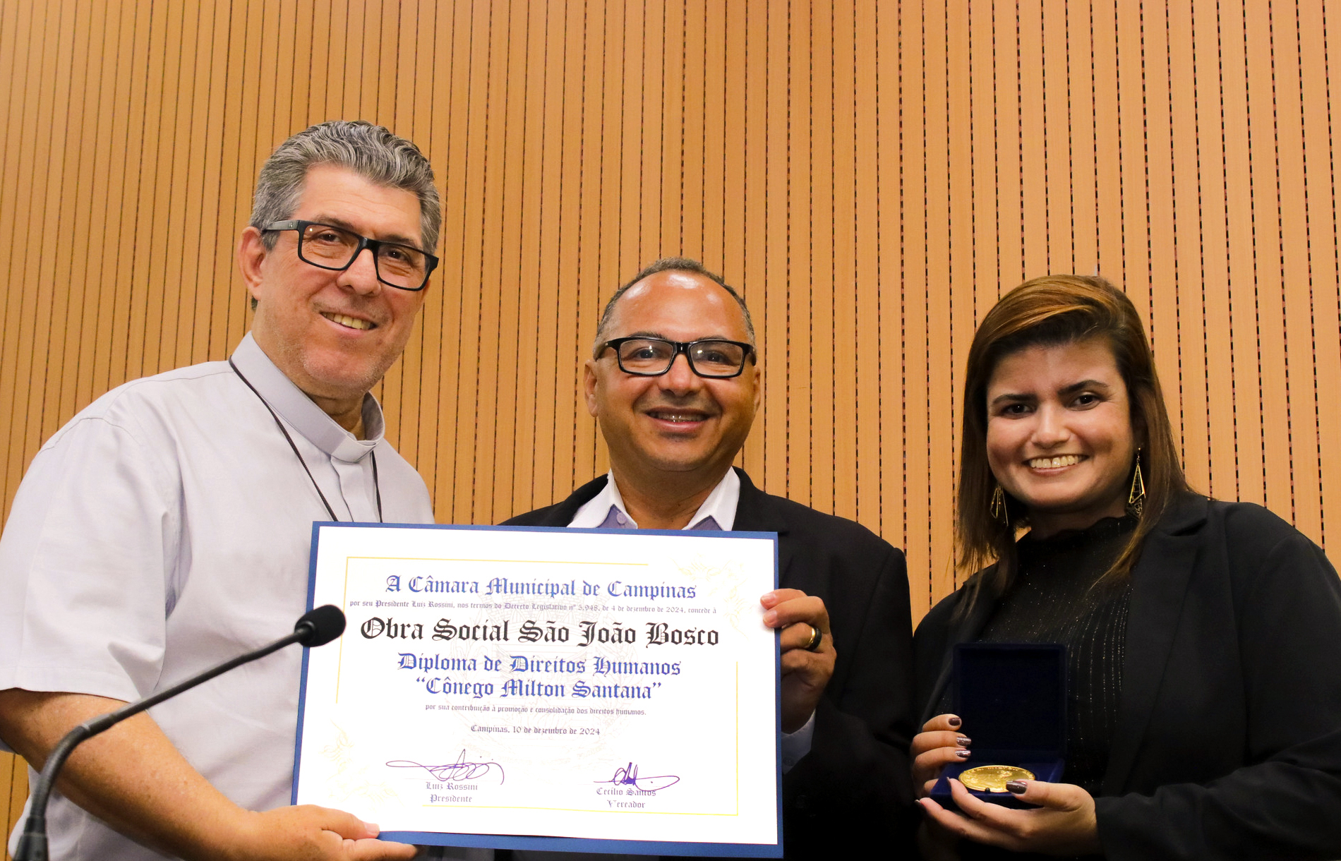 Obra Social São João Bosco recebe homenagem na Câmara Municipal de ...